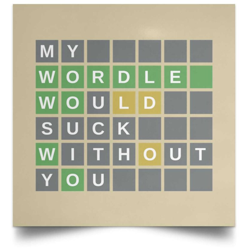 Wordle Satin Square Poster - Etsy