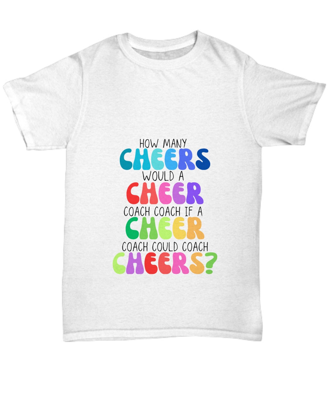 Cheer Coach T Shirt Cheer Coach Cheer Coach Gift - Etsy