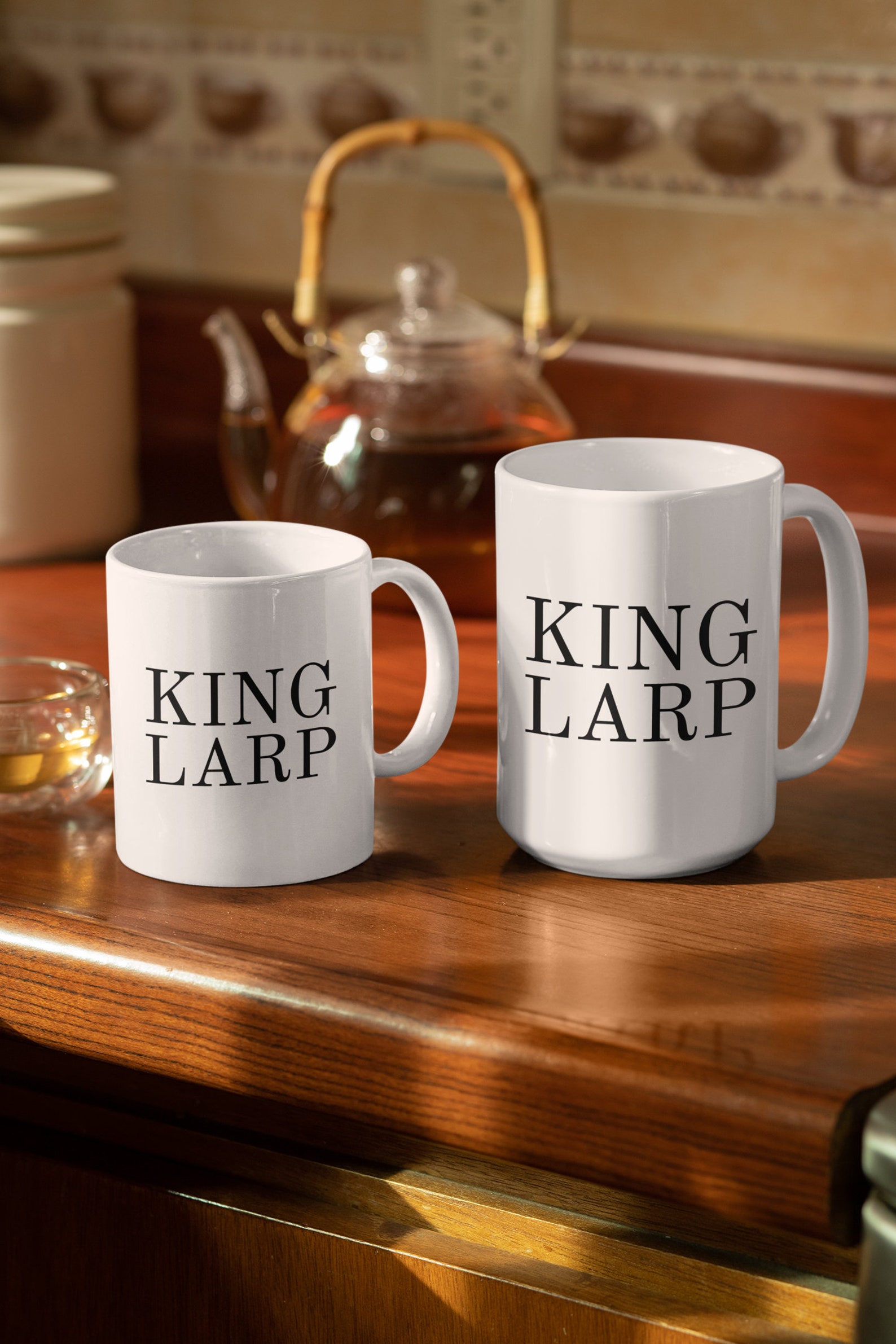 King LARP Coffee Mug, Larping Mugs, Live Action Roleplay Gift Mugs ...