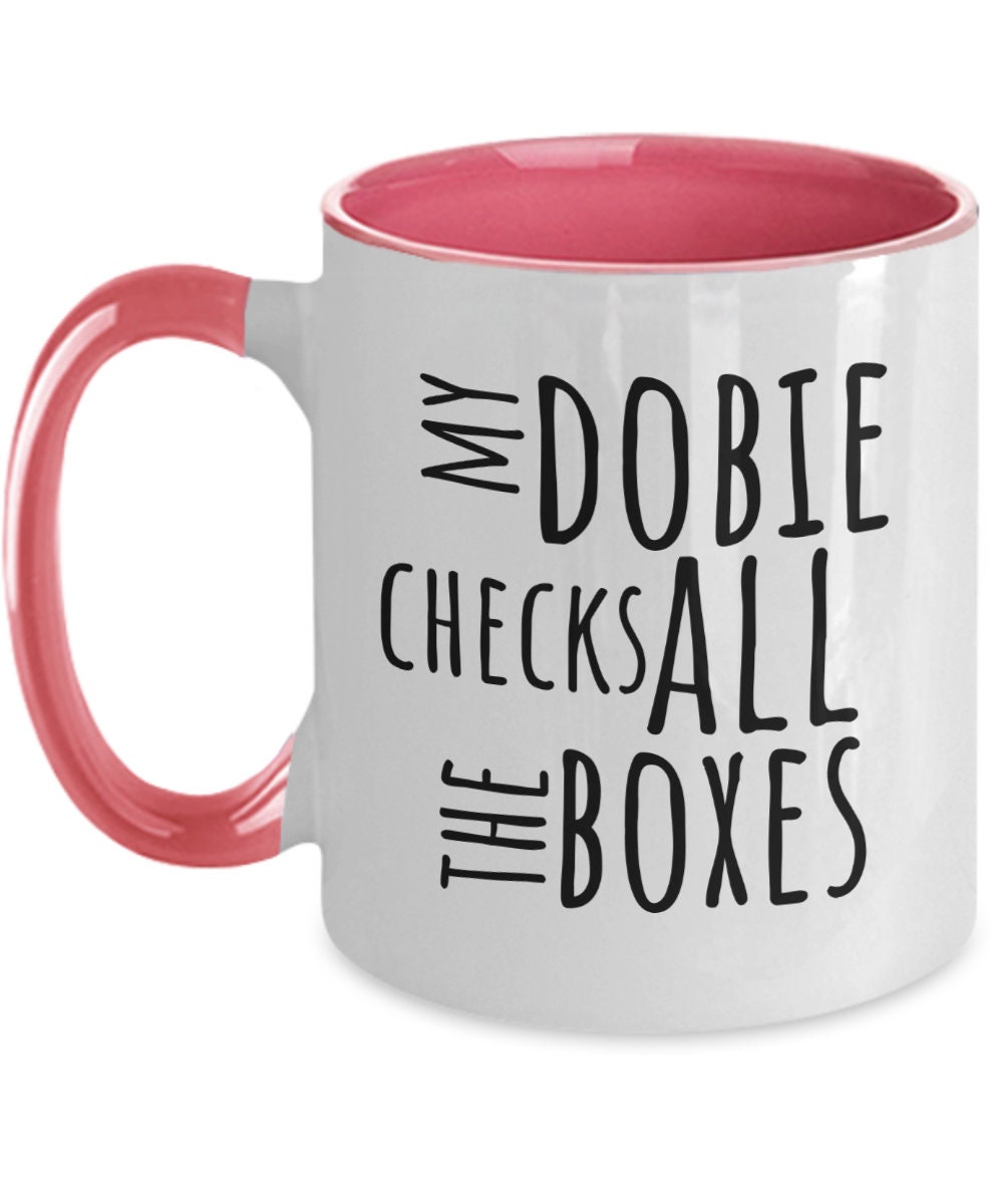 Doberman Coffee Mug, Best Dobie Mugs, Dog Tea Mug, Animal Cups ...