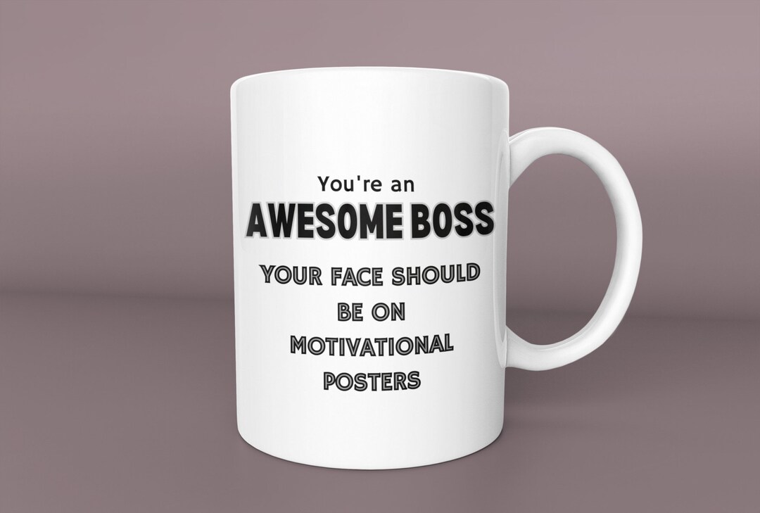 Thank You Gift Mug for Boss, Awesome Boss Mug, Mentor Appreciation Mug ...