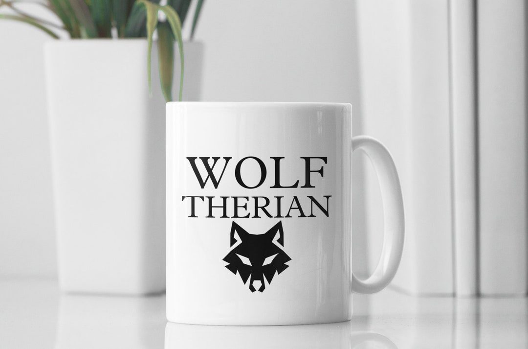Wolf Therian Coffee Mug, Wolves Gift Mugs, Wild Animal Therian Mugs ...
