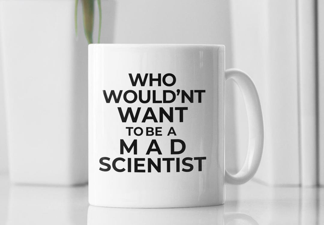 Mad Scientist Mug, Science Nerd, Geek Gifts, Citizen Scientist ...
