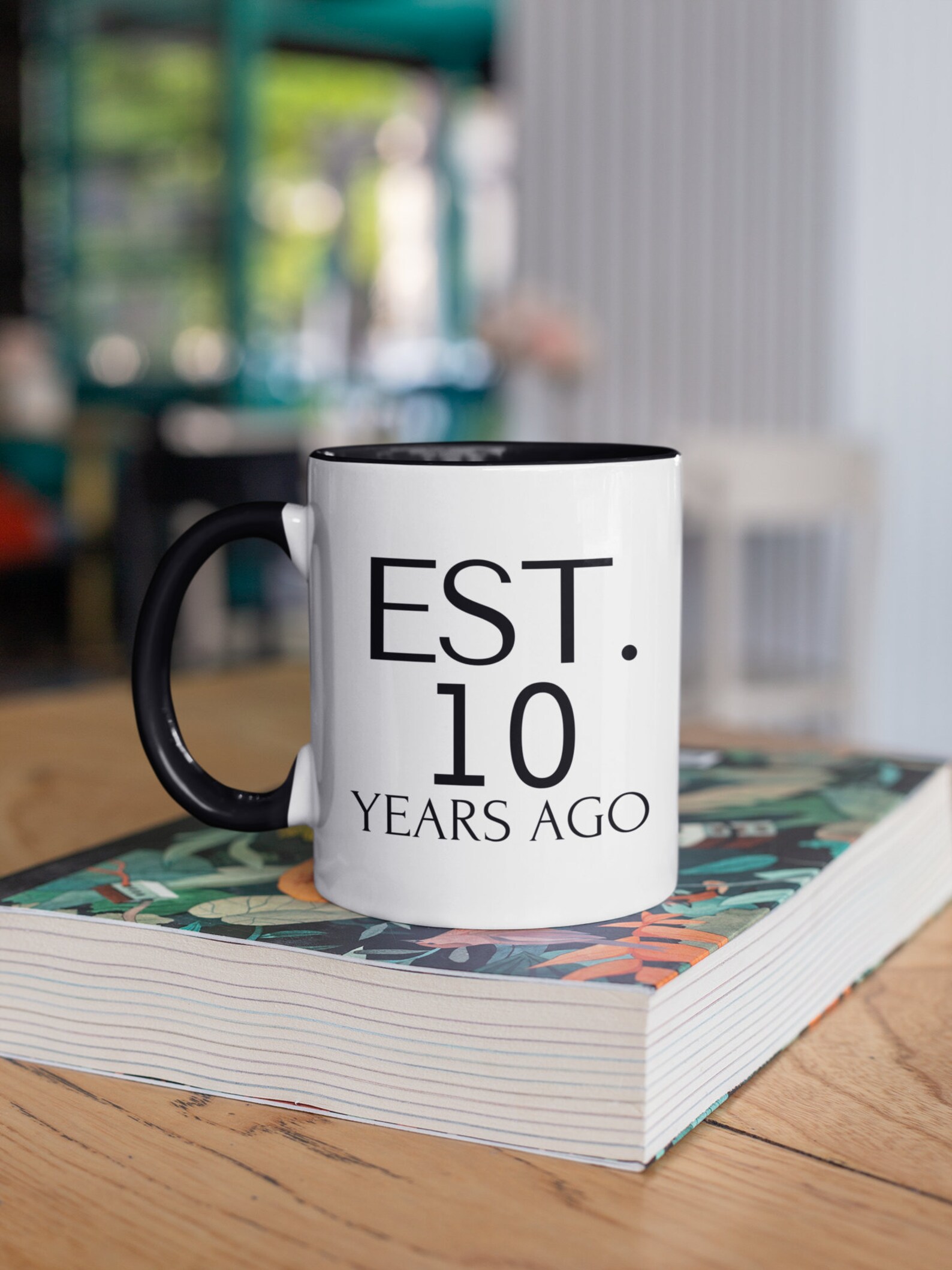 10th Anniversary Coffee Mug, Anniversary Mugs, Happy Tin Years Mug ...