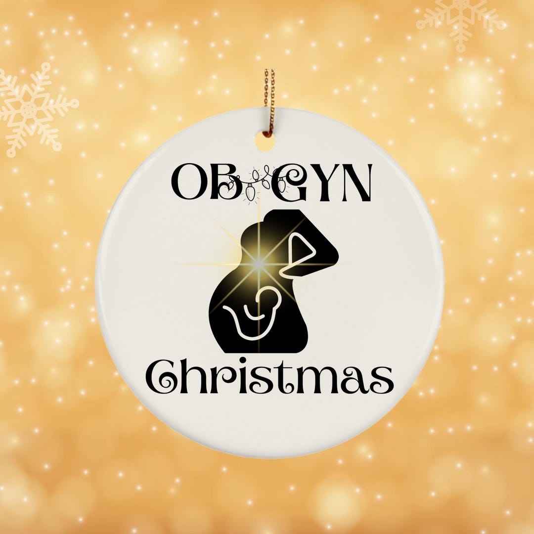 OBGYN Christmas Ornament, Obstetrician Gynecologist, Women Doctors Xmas ...