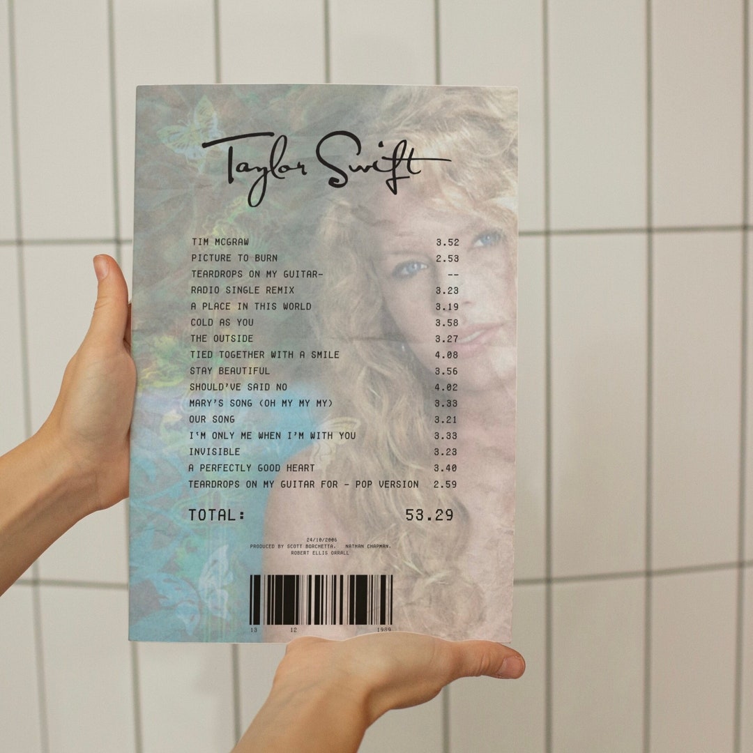 Taylor Swift Debut Album Poster - Etsy