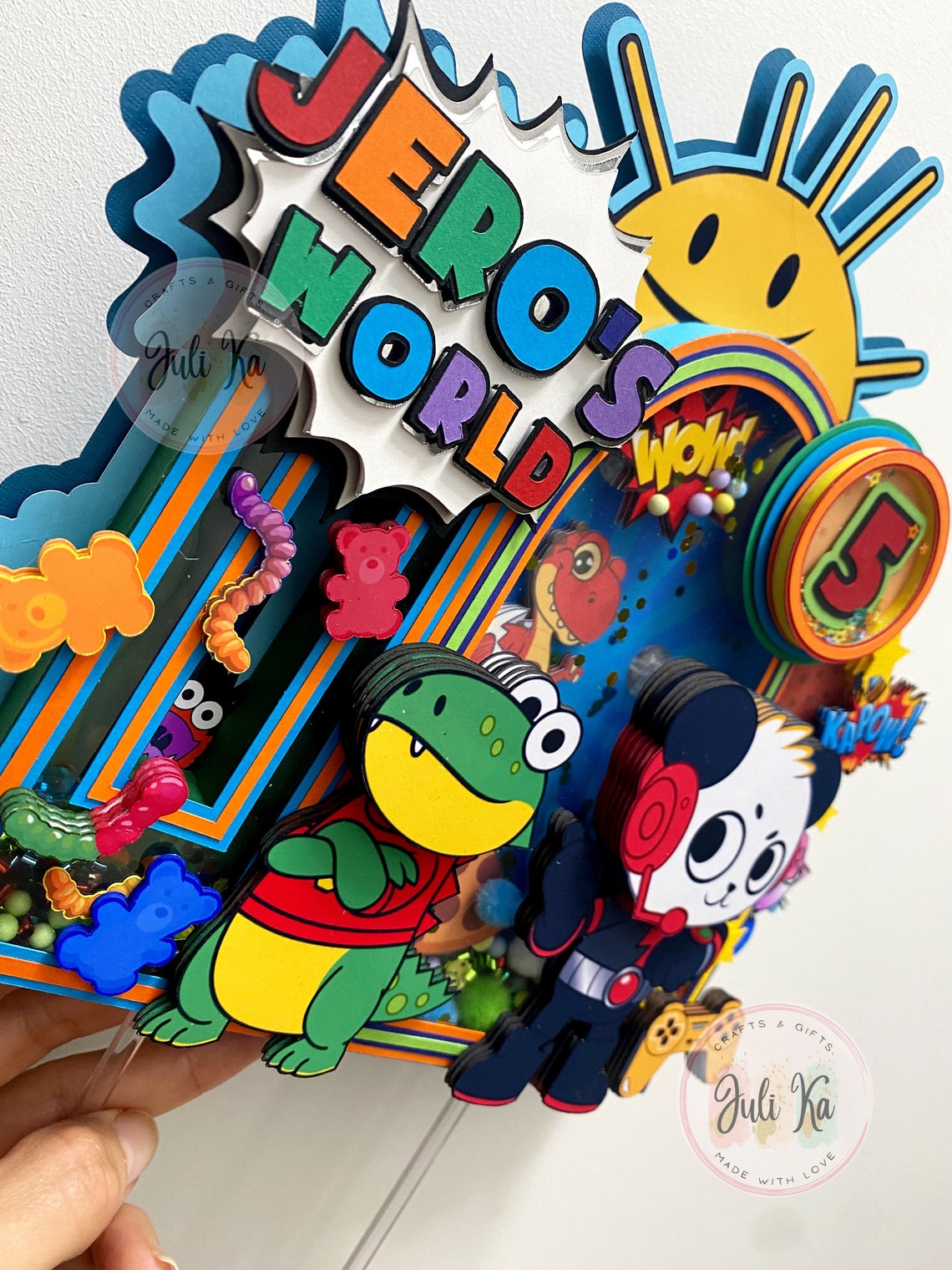 Ryans World Cake Topper, Ryan’s World, Ryan’s World Party Decor, Combo ...