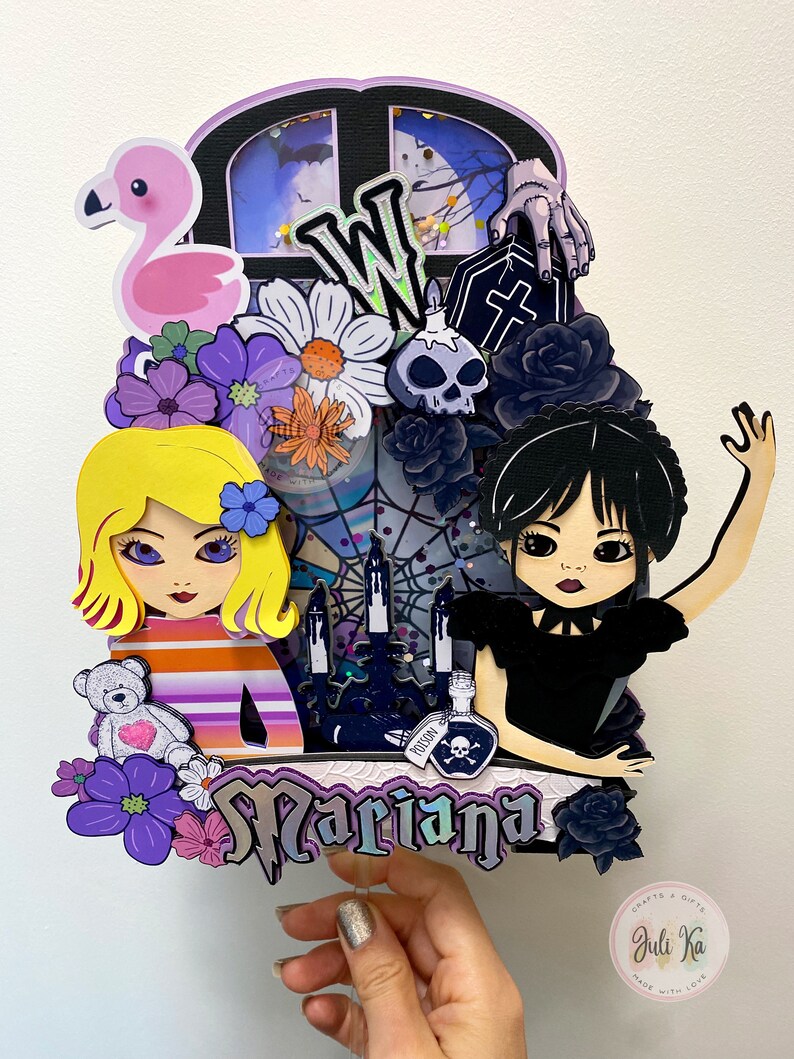 Wednesday Addams Cake Topper, Enid Sinclair, Addams Family Party Decor ...