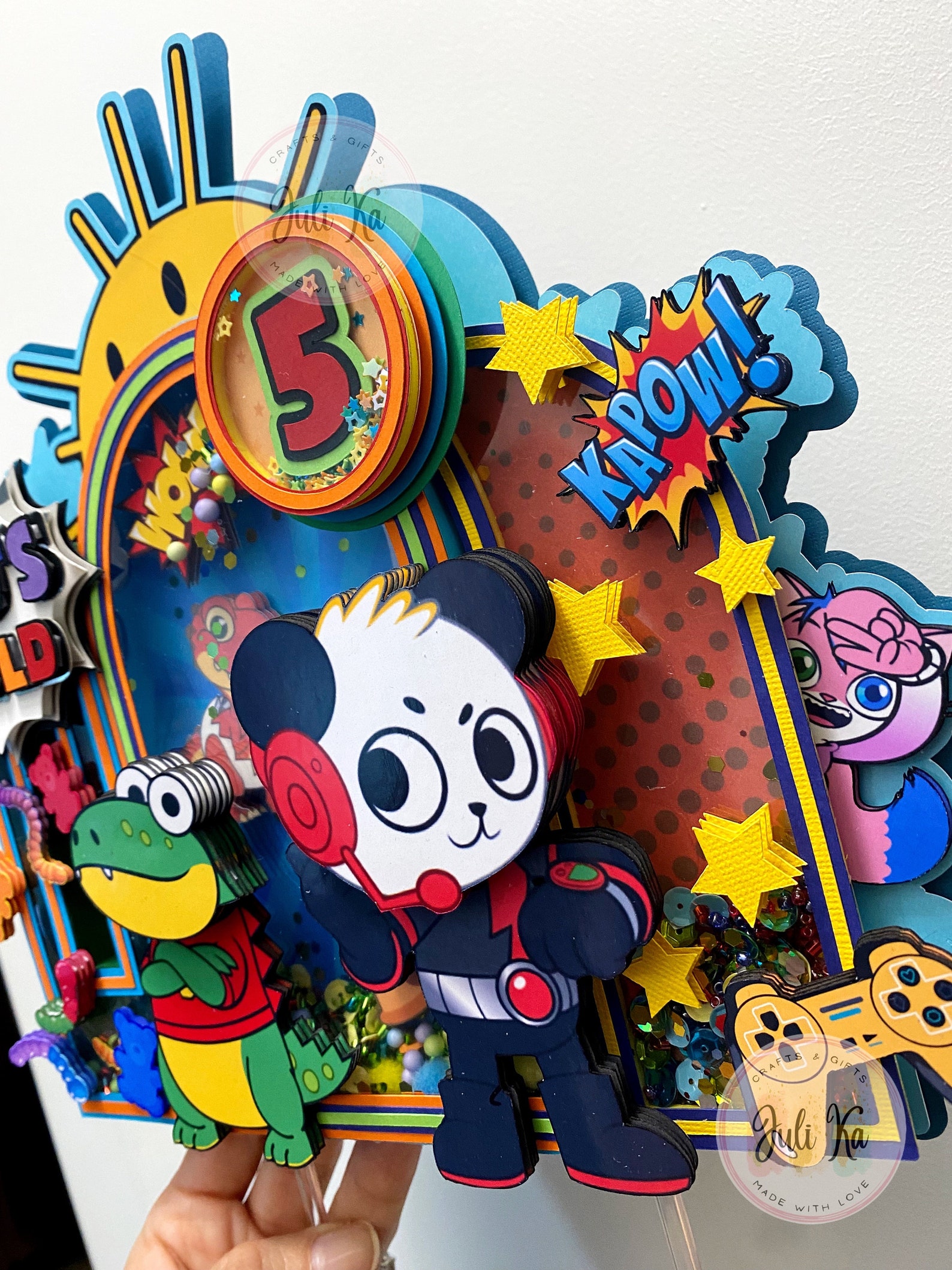 Ryans World Cake Topper, Ryan’s World, Ryan’s World Party Decor, Combo ...