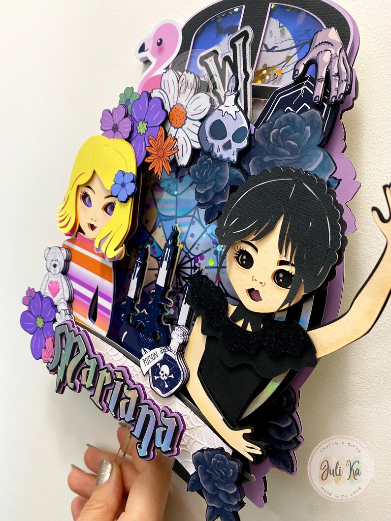 Wednesday Addams Cake Topper, Enid Sinclair, Addams Family Party Decor ...