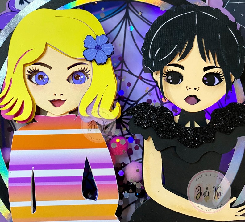 Wednesday Addams Cake Topper, Enid Sinclair, Addams Family Party Decor ...