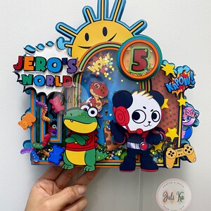 Ryans World Cake Topper, Ryan’s World, Ryan’s World Party Decor, Combo ...