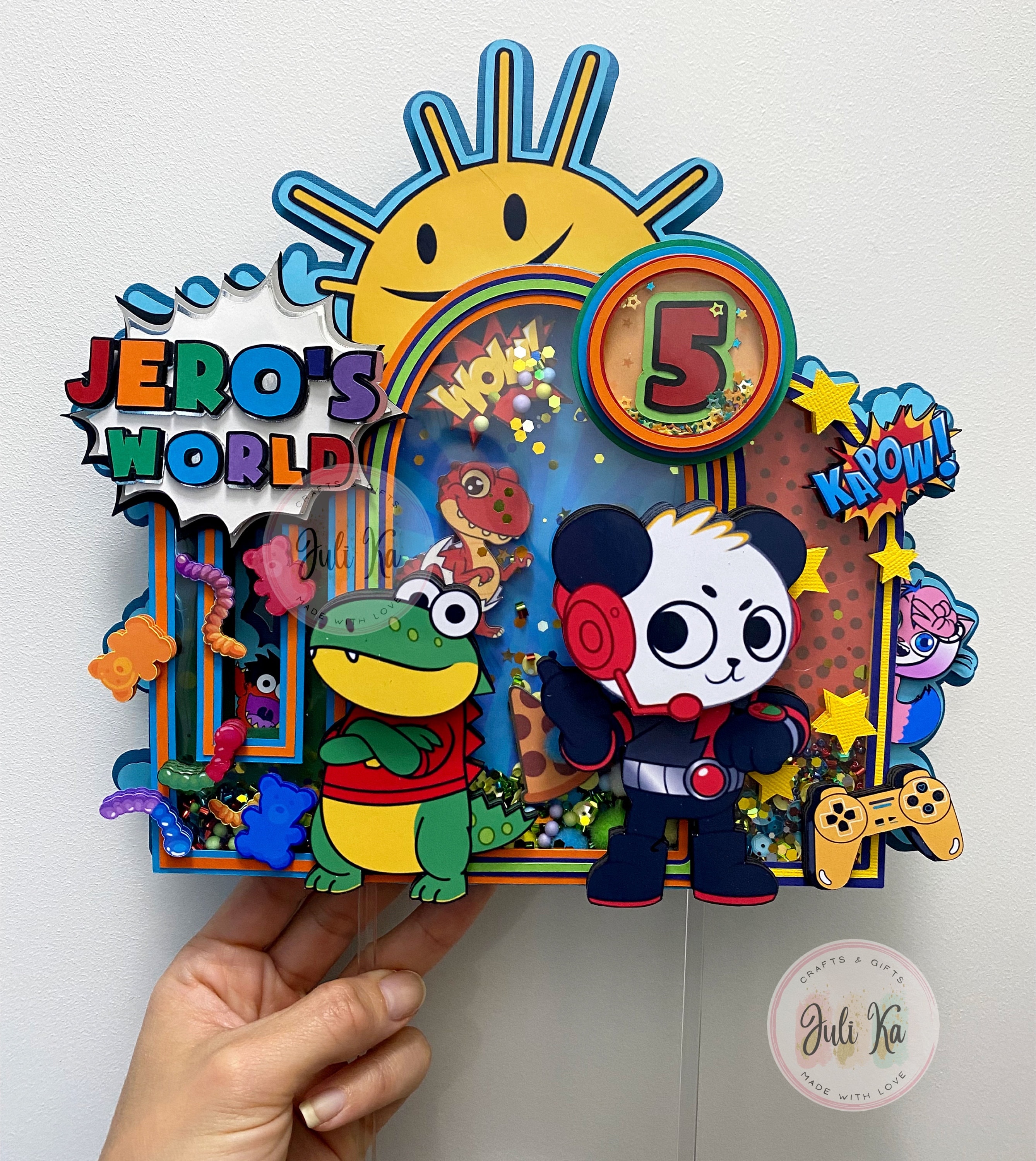 Ryans World Cake Topper, Ryan’s World, Ryan’s World Party Decor, Combo ...