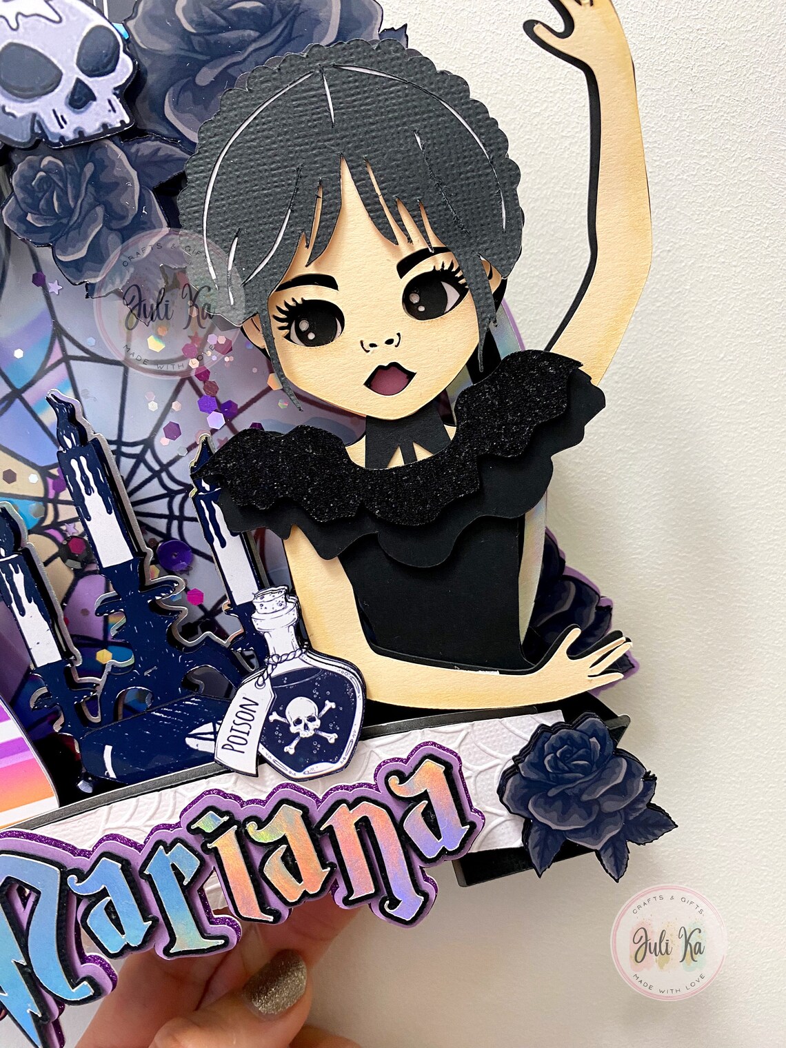 Wednesday Addams Cake Topper, Enid Sinclair, Addams Family Party Decor ...