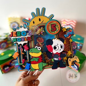 Ryans World Cake Topper, Ryan’s World, Ryan’s World Party Decor, Combo ...