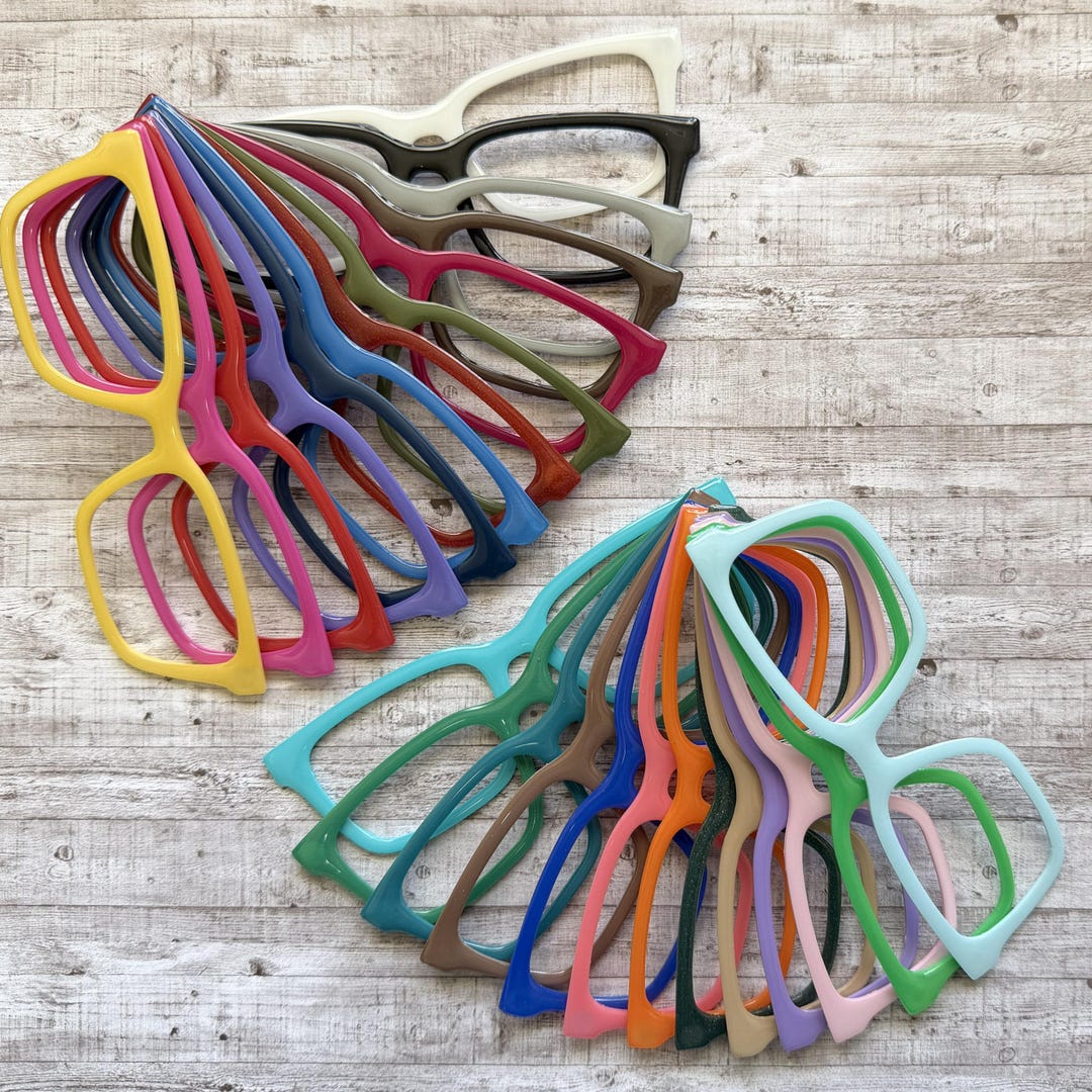 Resin Finish Single Color 3D Printed Eyeglass Topper With Magnets - Etsy