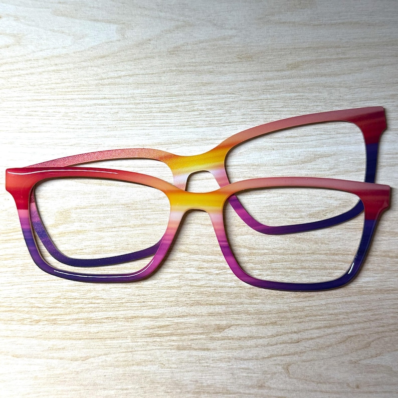 Sunset Acrylic Eyeglass Topper With Magnets - Etsy