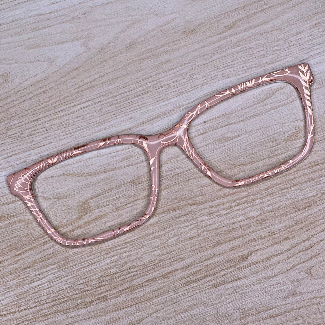 Light Pink With Pink Foil Magnetic Eyeglass Topper - Etsy