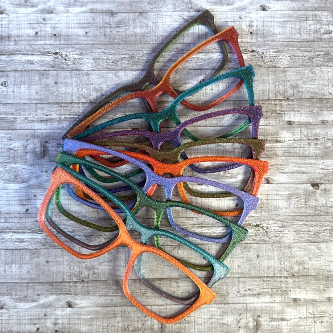 Multi Color Pebbled Finish 3D Printed Eyeglass Topper With Magnets - Etsy