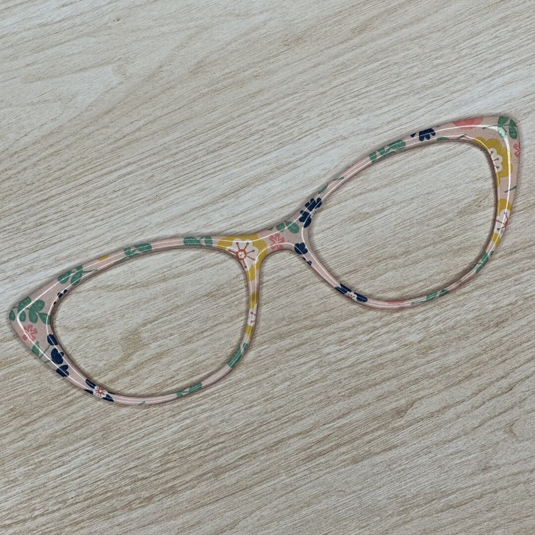 Pink Floral Magnetic Eyeglass Topper - Etsy