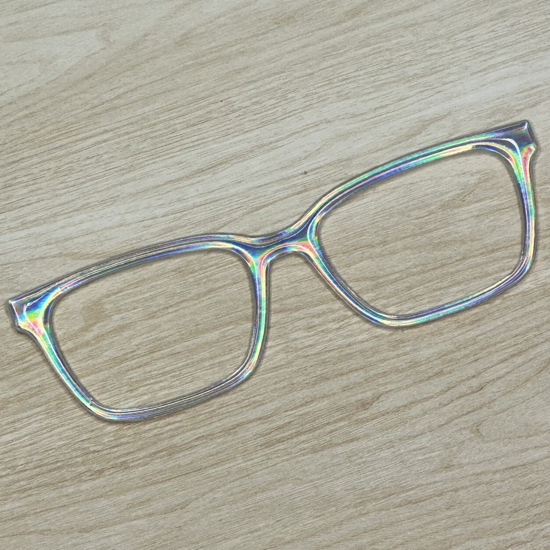 Silver Holographic Magnetic Eyeglass Topper - Etsy