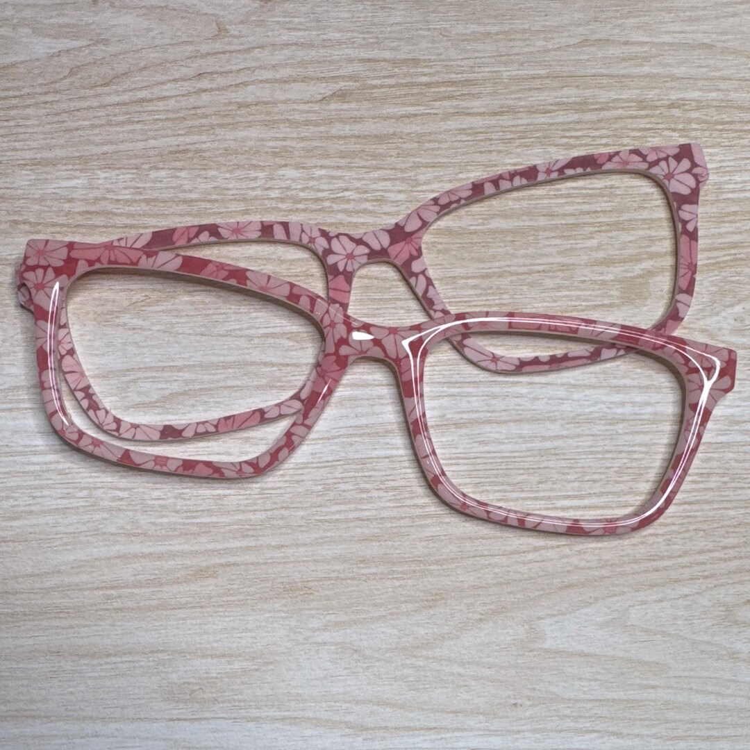 Pink Flowers Eyeglass Topper With Magnets - Etsy