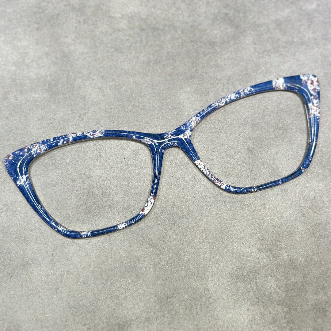 Blue Sponged Magnetic Eyeglass Topper - Etsy