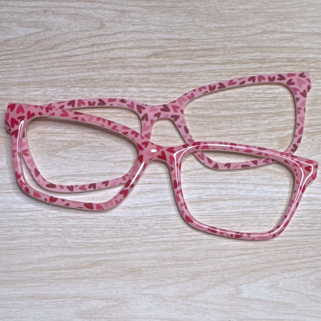 Bold Hearts Eyeglass Topper With Magnets - Etsy