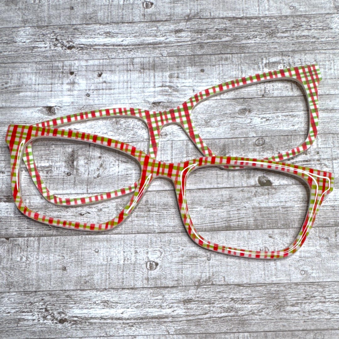 Christmas Plaid Eyeglass Topper With Magnets - Etsy