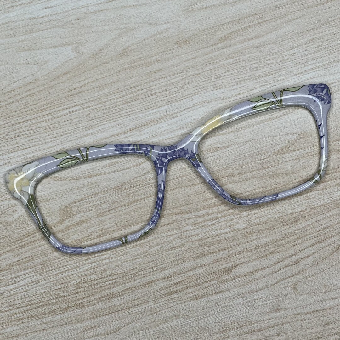 Purple Floral Magnetic Eyeglass Topper - Etsy