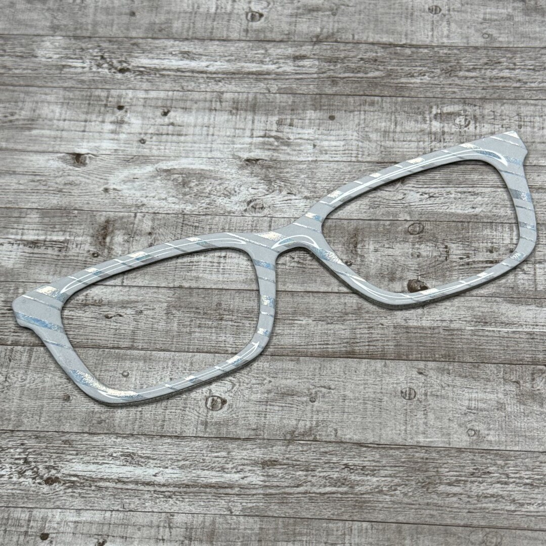 Silver and White Diagonal Stripes Magnetic Eyeglass Topper - Etsy
