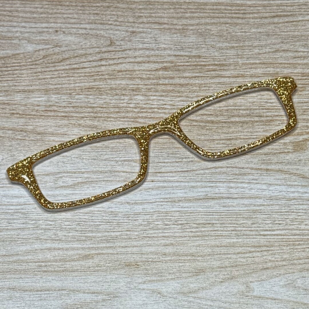 Bright Gold Glitter Magnetic Eyeglass Topper - Etsy