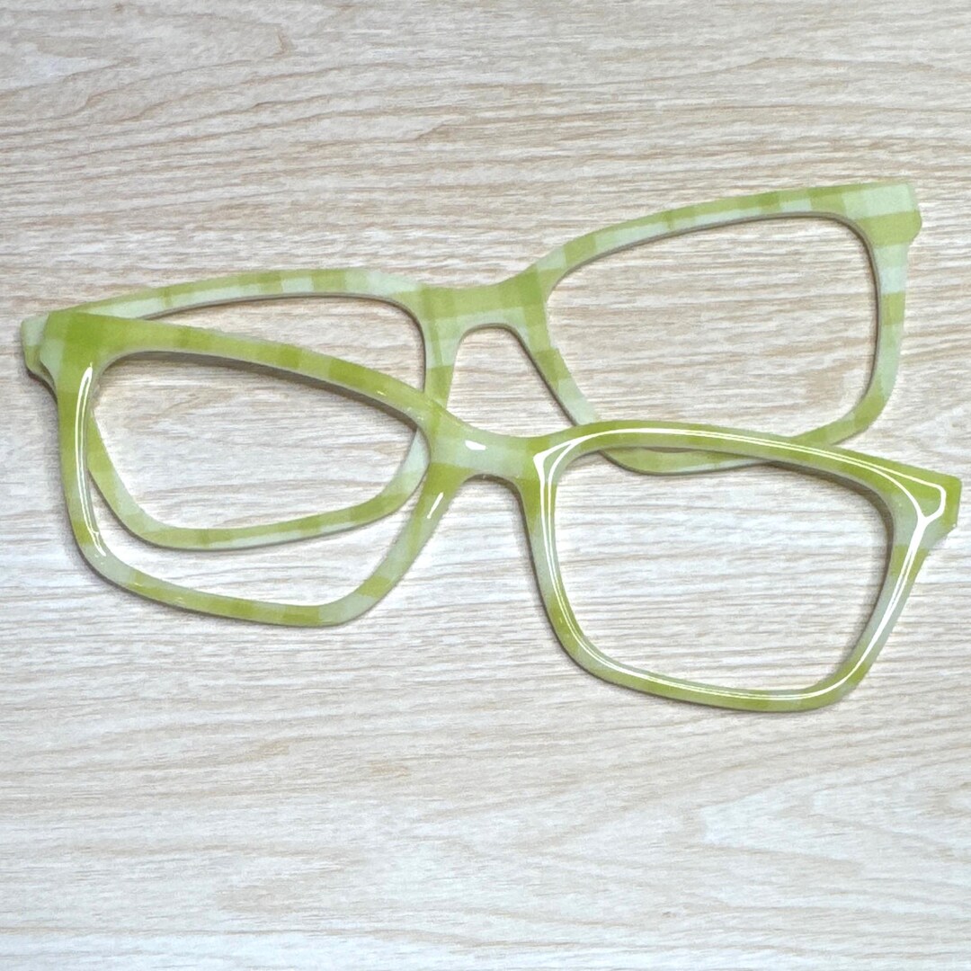 Green Plaid Eyeglass Topper With Magnets - Etsy