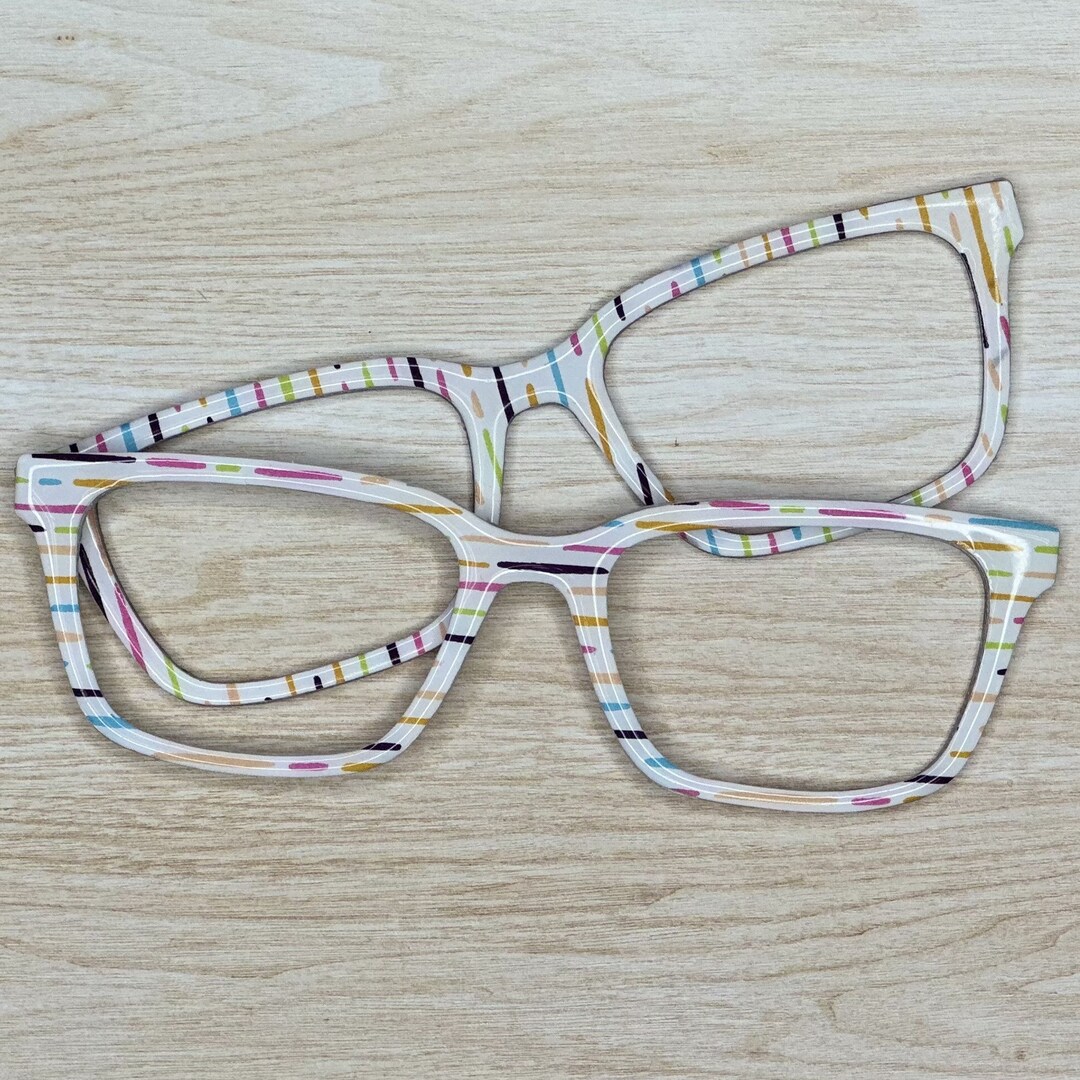 Dashes of Color Magnetic Eyeglass Topper - Etsy