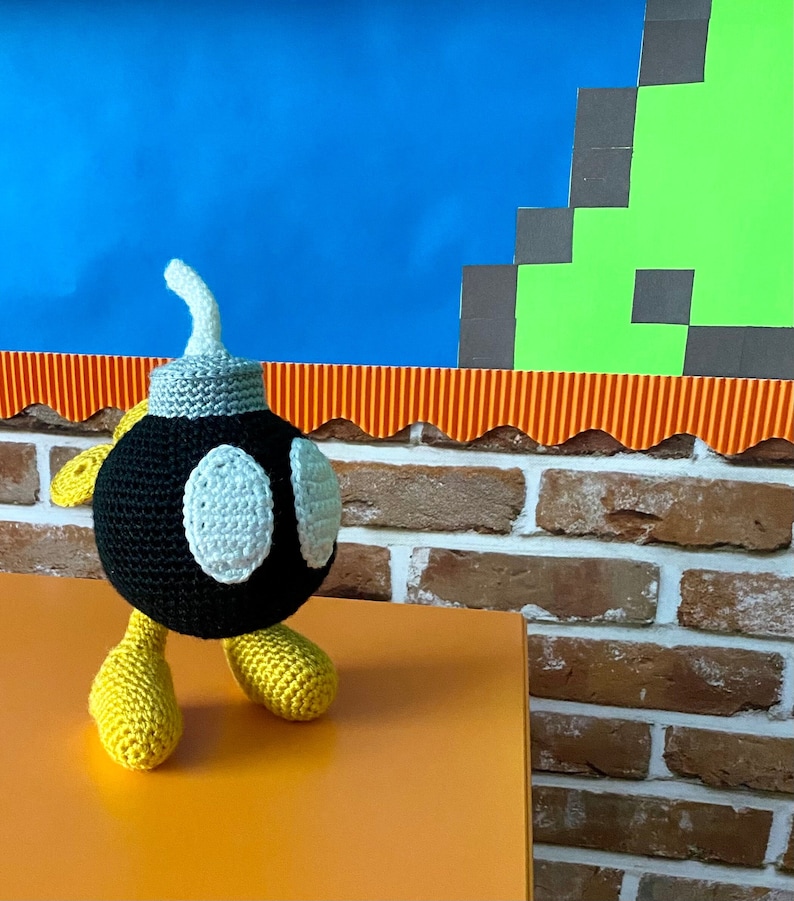 Bob-omb Amigurumi Pattern Super Mario Bros Amigurumi Bob-omb - Etsy
