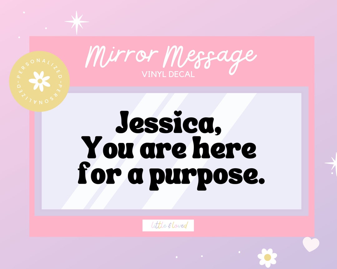 Affirmation Mirror Decal Mirror Decal Mirror Sticker Affirmation ...
