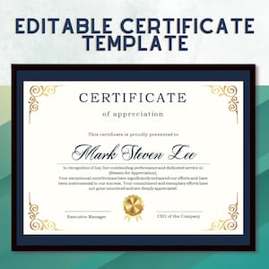 Guest Speaker Appreciation Certificate - Etsy