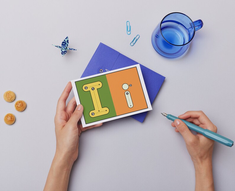 Alphabet Flashcards Uppercase and Lowercase Letters Colorful - Etsy