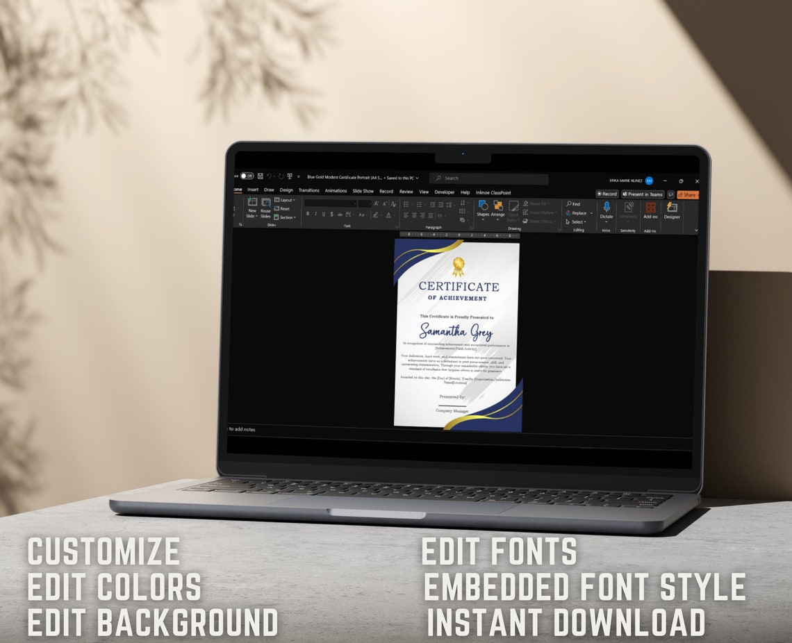 Editable Certificate of Achievement, Appreciation, Recognition ...