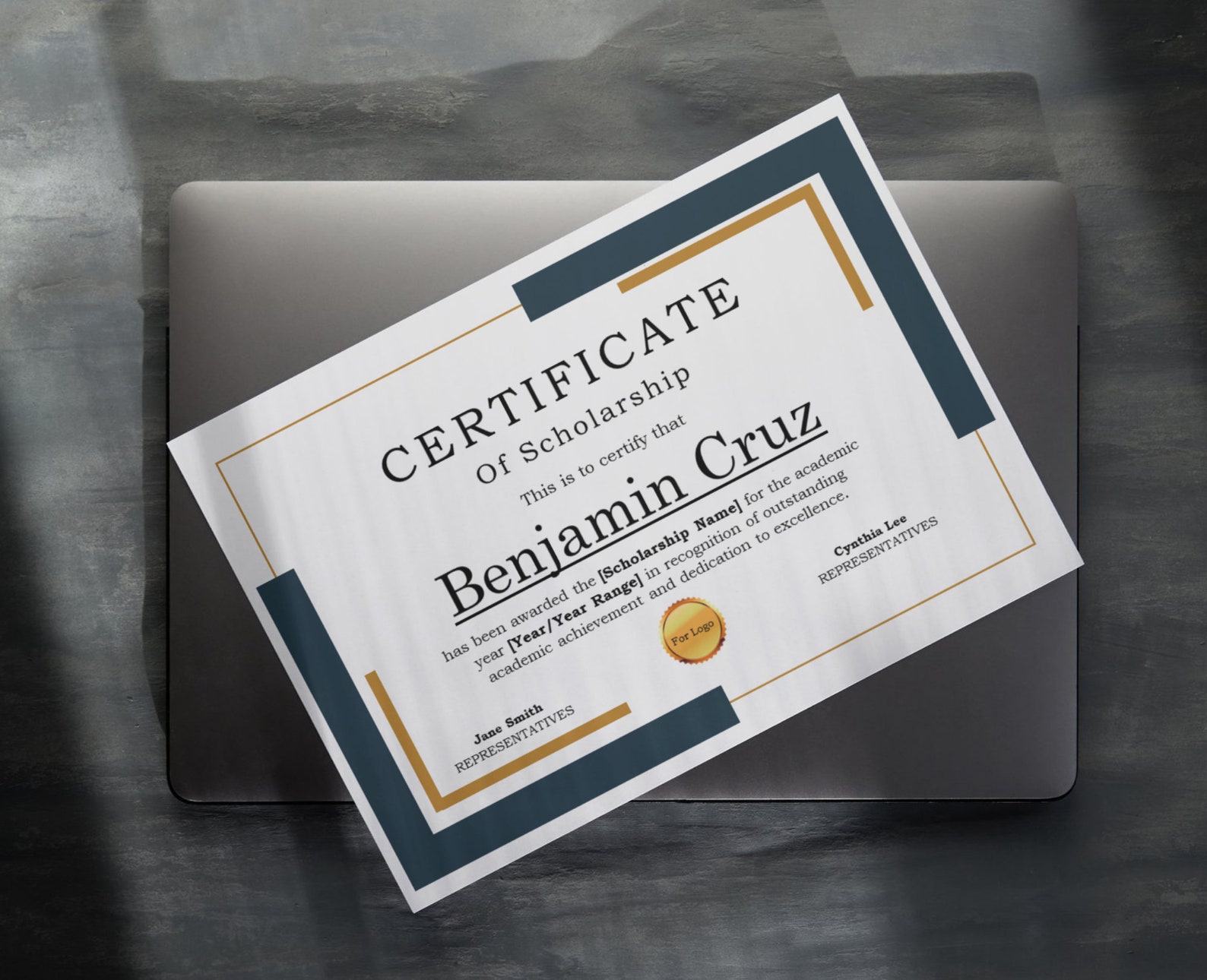 Editable Certificate of Scholarship, Achievement, Grant, School ...