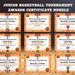 Editable Basketball Certificate Template, Sports Certificate Bundle ...