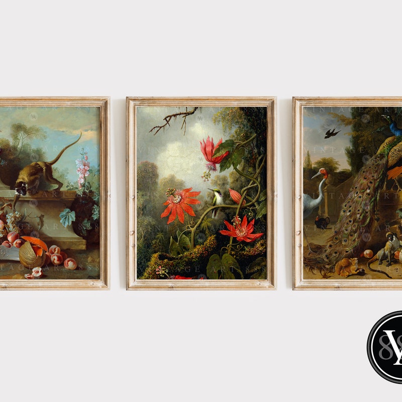 Triptych Animal Art - Etsy