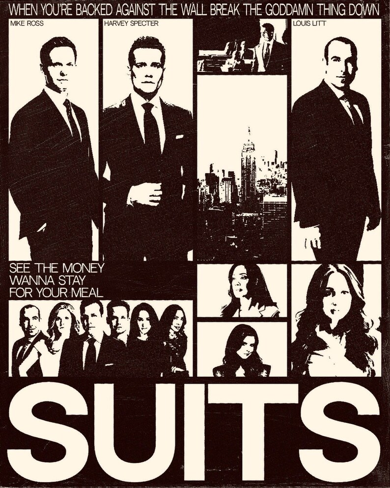 Suits TV Show Poster - Etsy