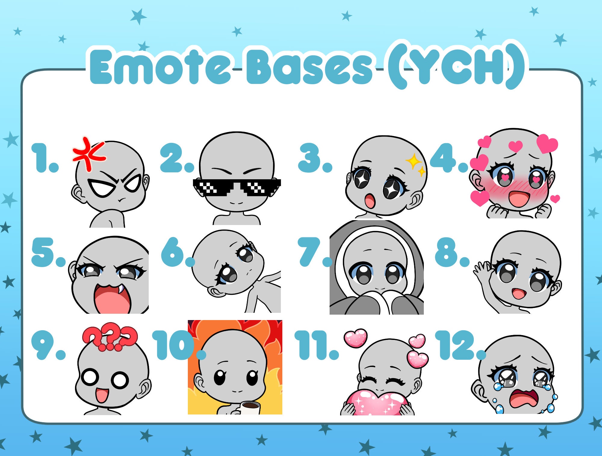 Custom YCH Emotes - Etsy