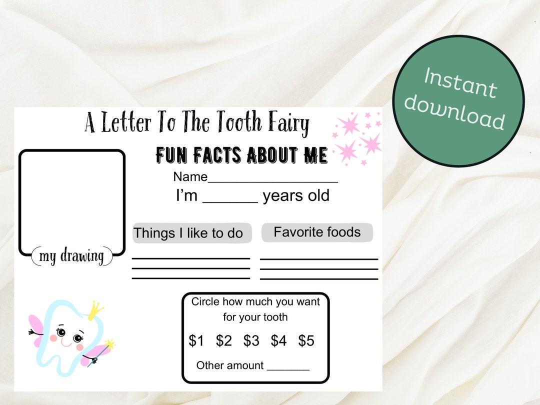 Whimsical Printable Tooth Fairy Certificate - Add Magic to Lost Tooth ...