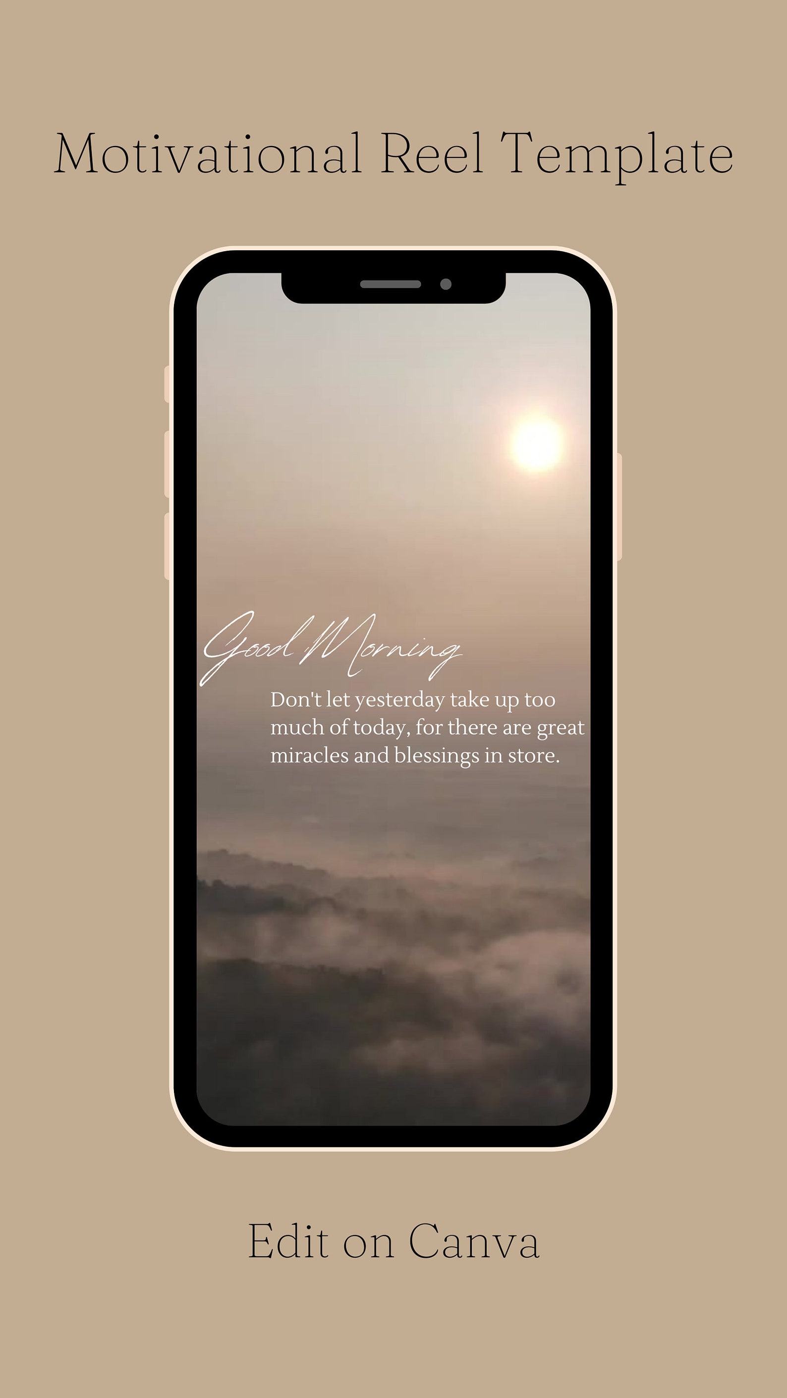 Editable Instagram Video Reel Template | Good Morning Reel | Canva ...