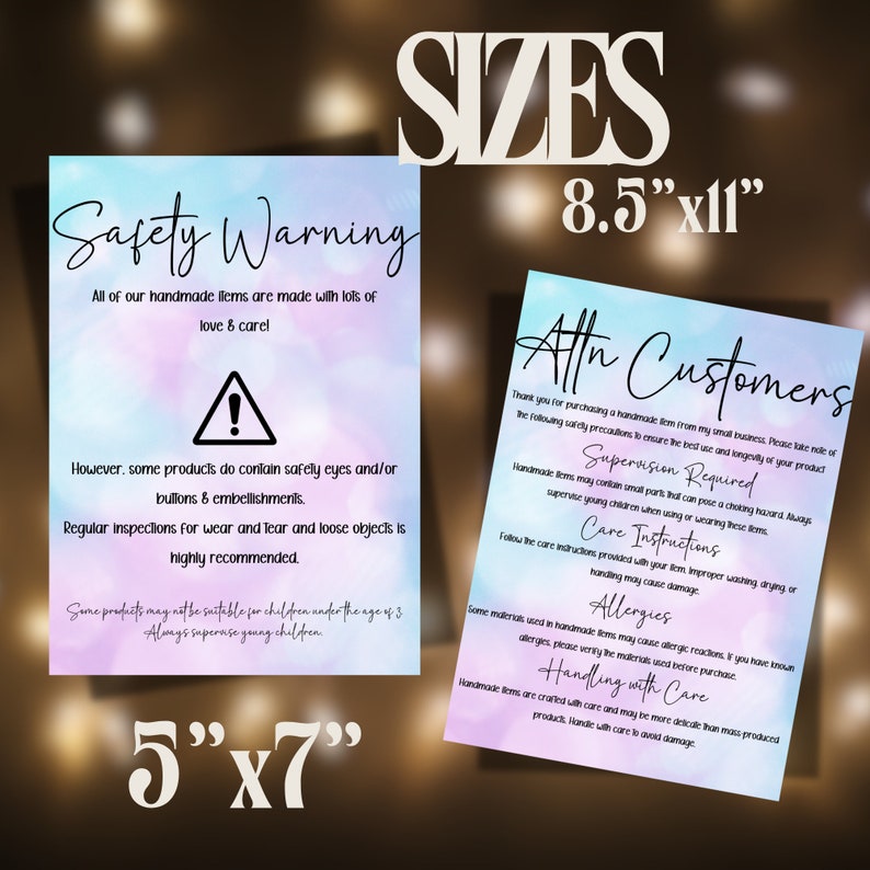 Printable Safety Eyes Warning Sign A4 Size Instant Digital Download for ...