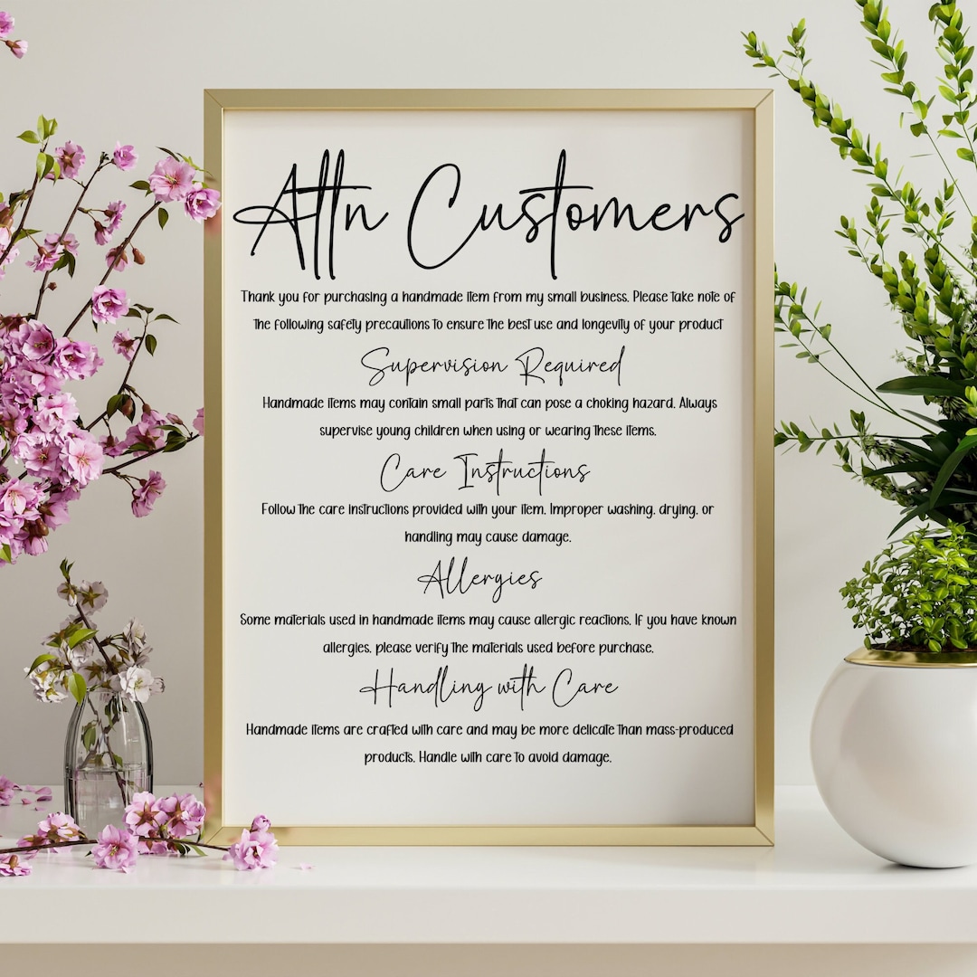 Printable Safety Tags Labels PDF Handmade Crochet Knitting Safety ...