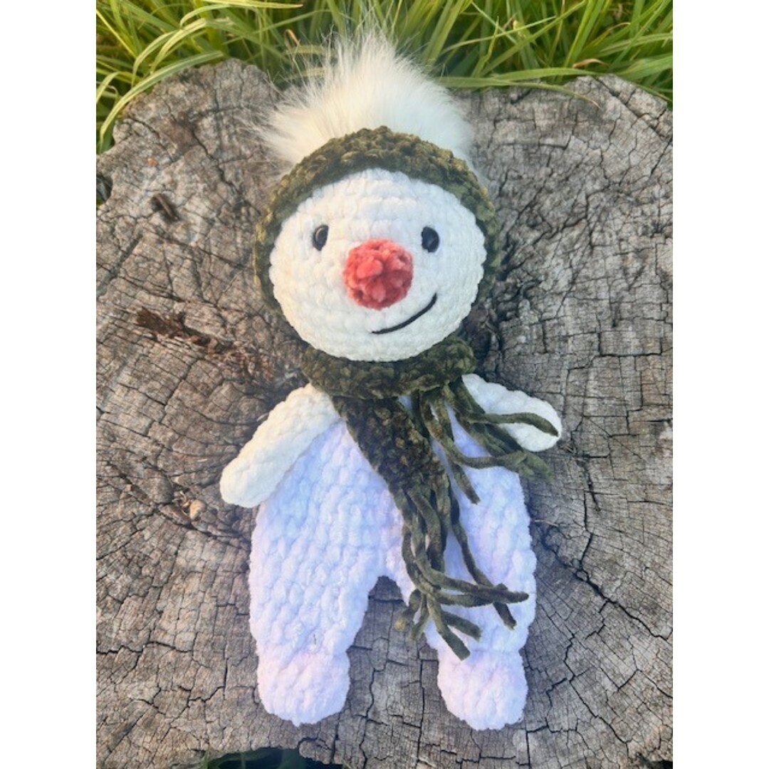 Crochet Snowman Pattern, Lovey Amigurumi Pattern, Christmas Snuggie ...