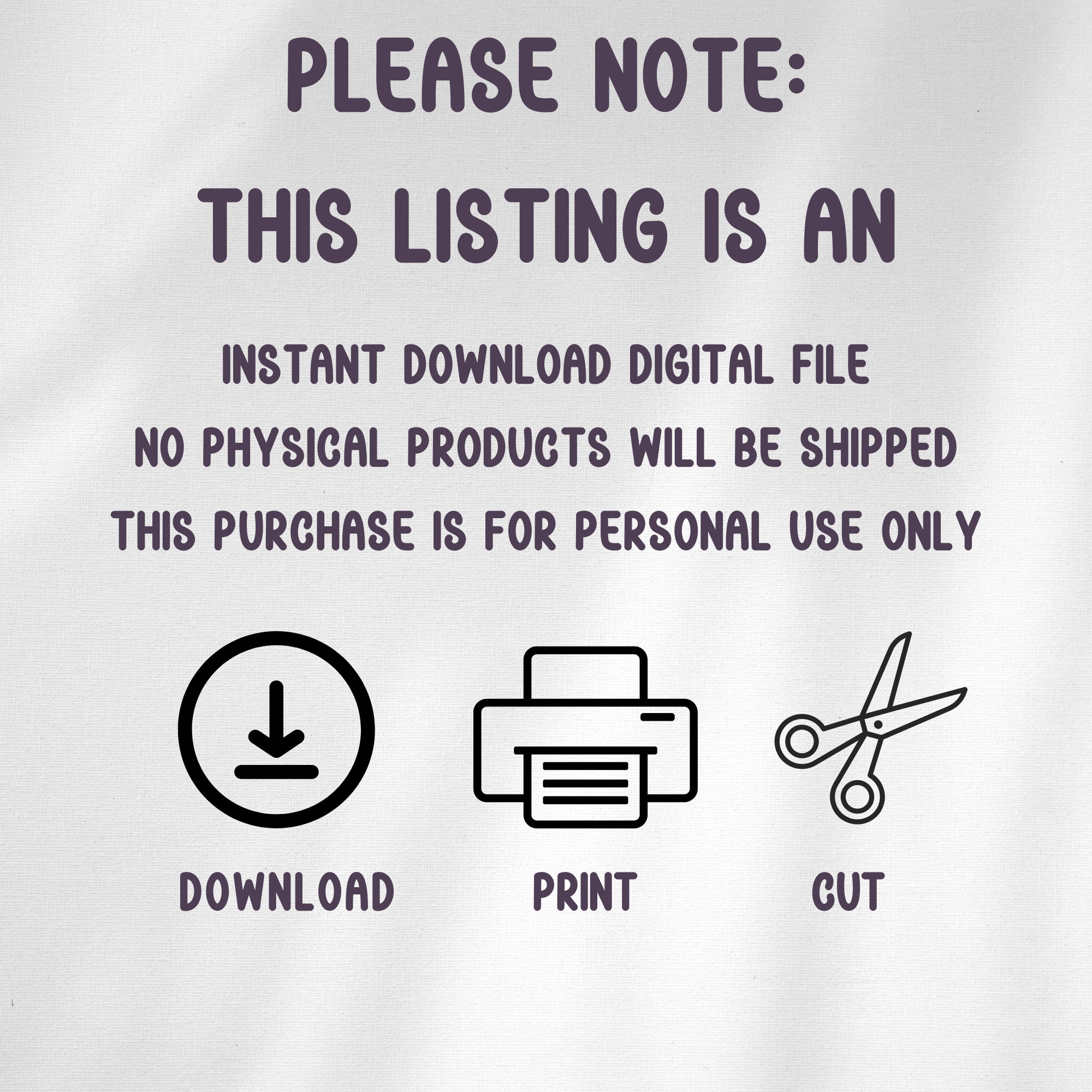 Printable Safety Warning A4 Size Handmade Crochet Knitting Safety ...